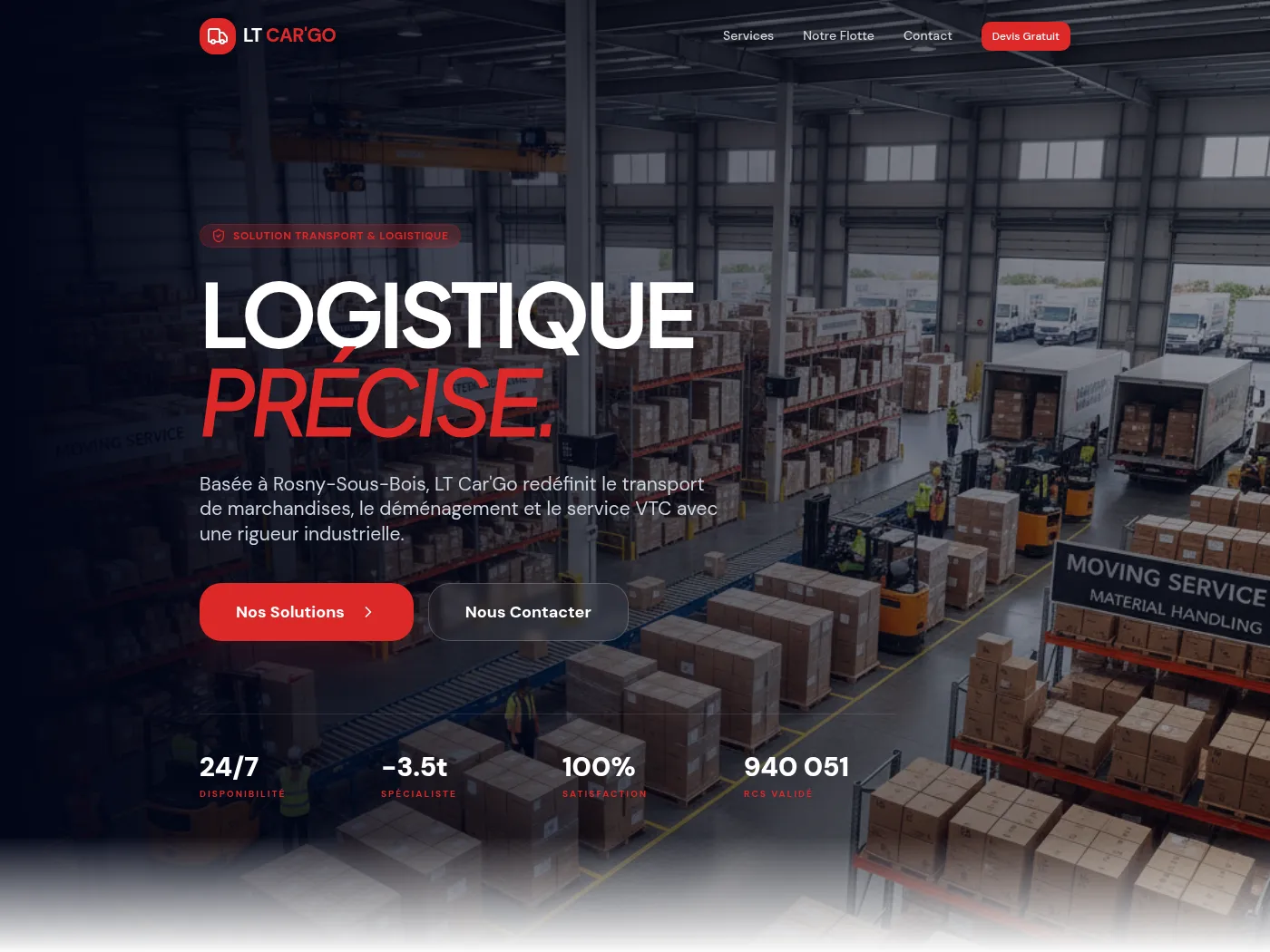 CargoHub Site Vitrine