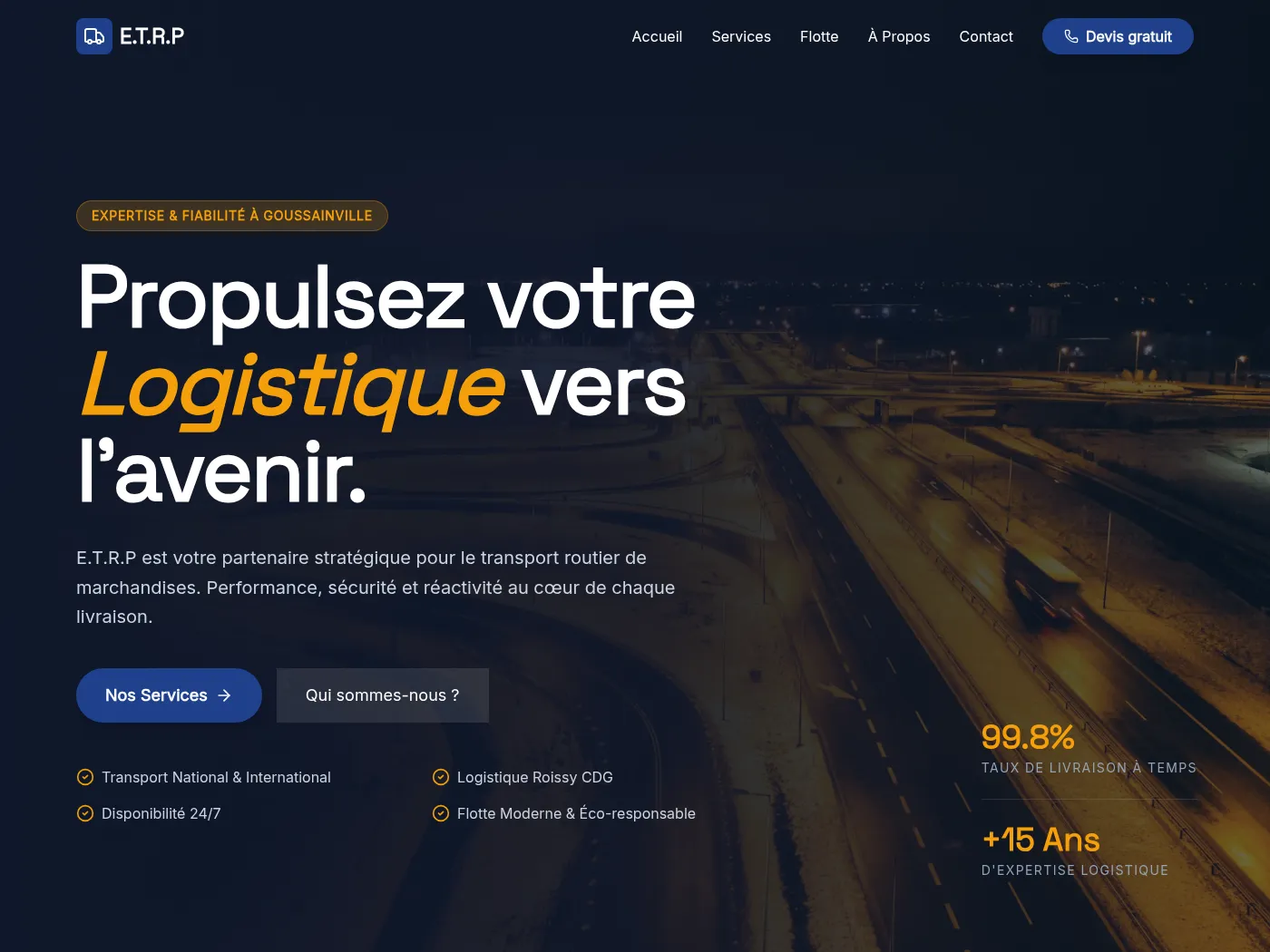 TransRoute Web Showcase