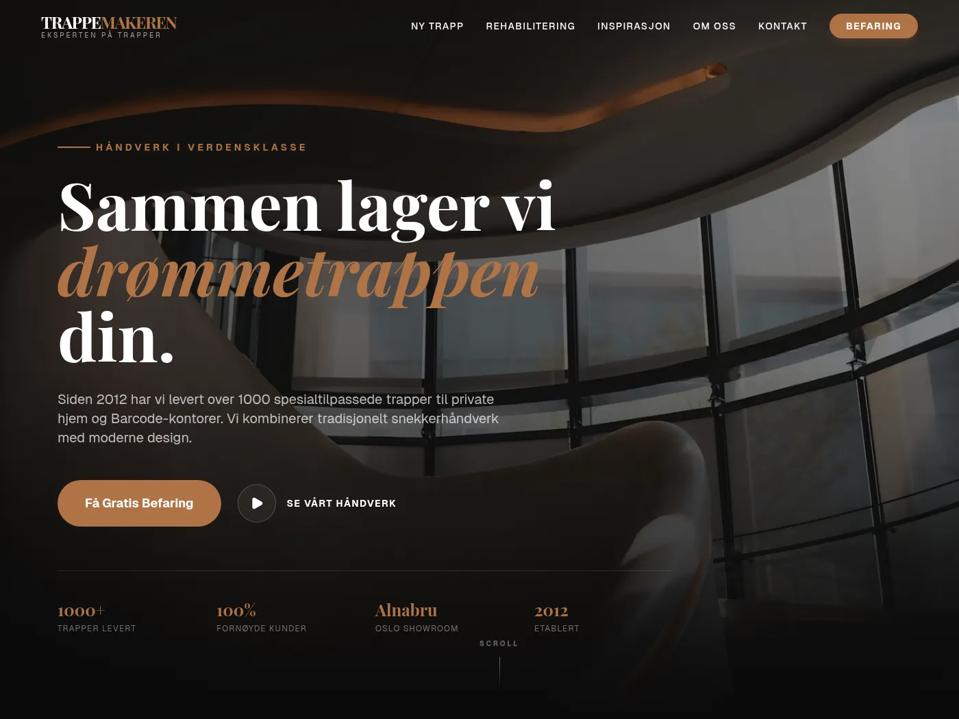 Trappemakeren Web Redesign
