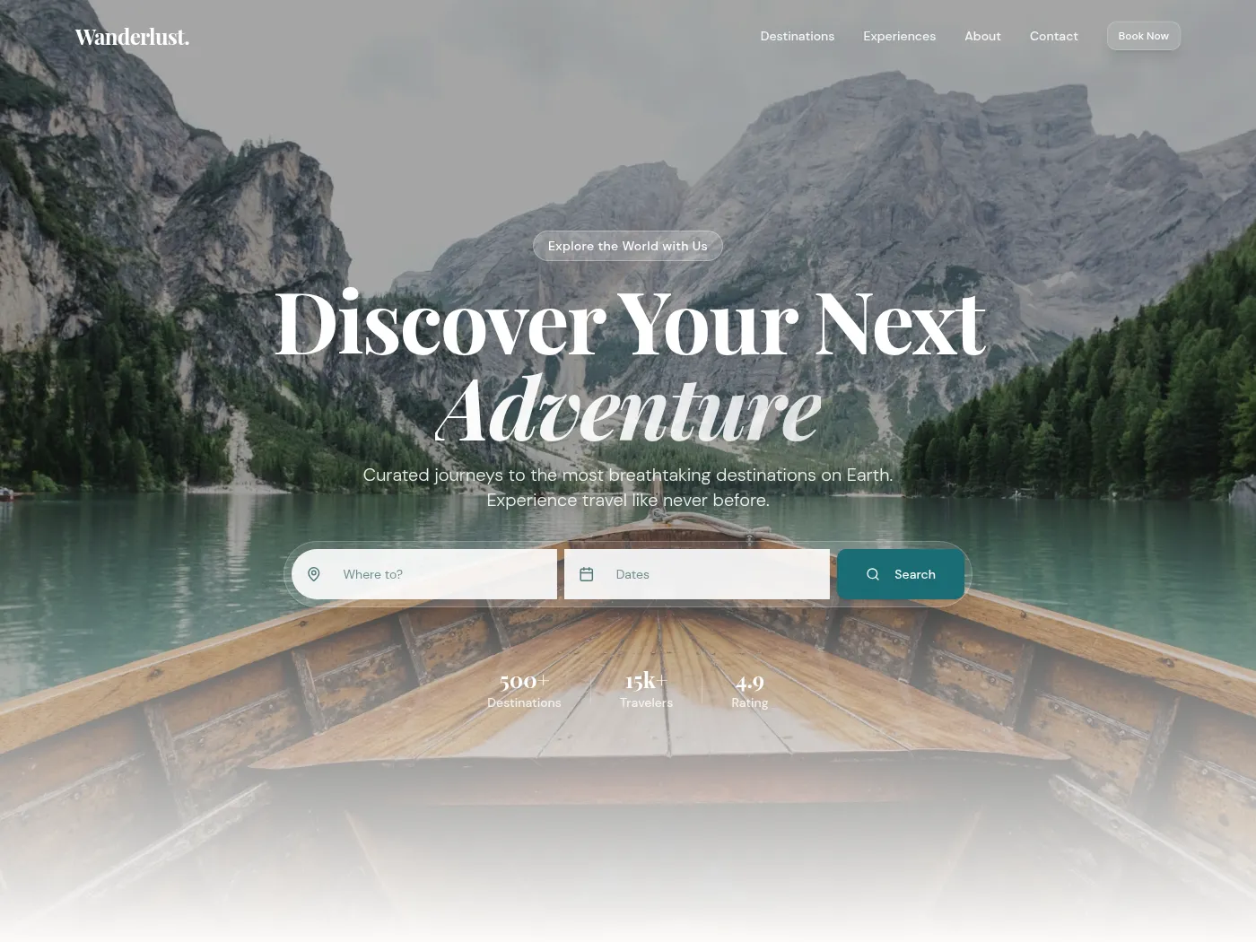 Wanderlust Agency Website