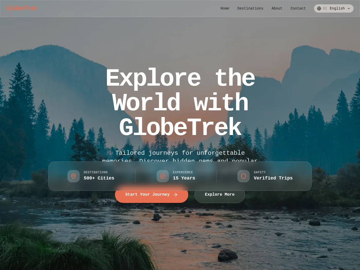 GlobeTrek Voyage Site