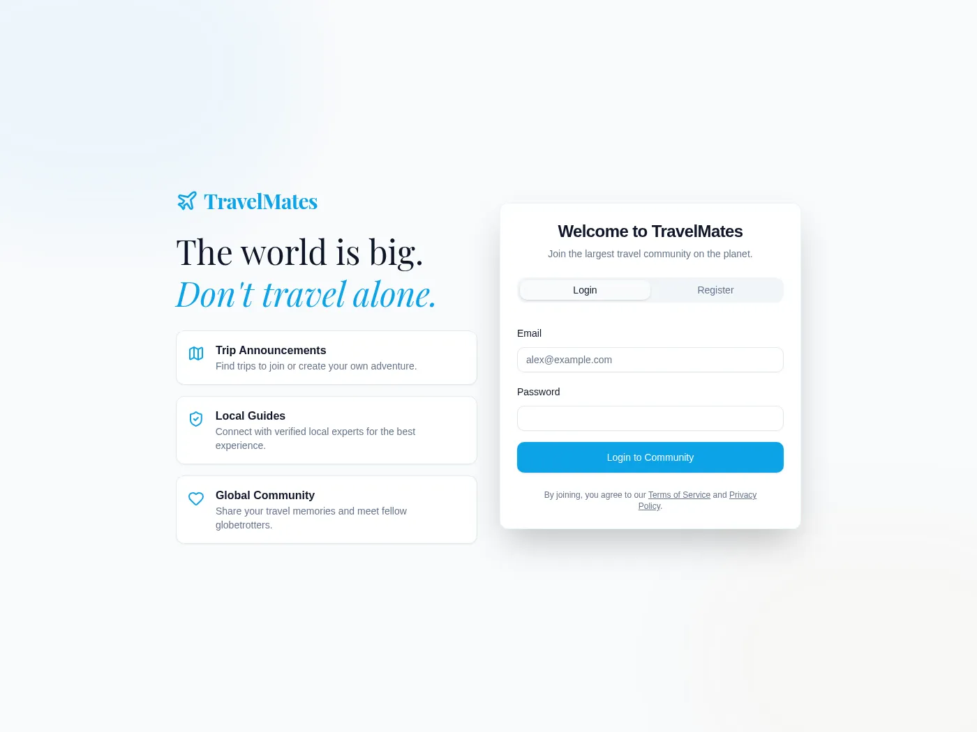 TravelMates Community