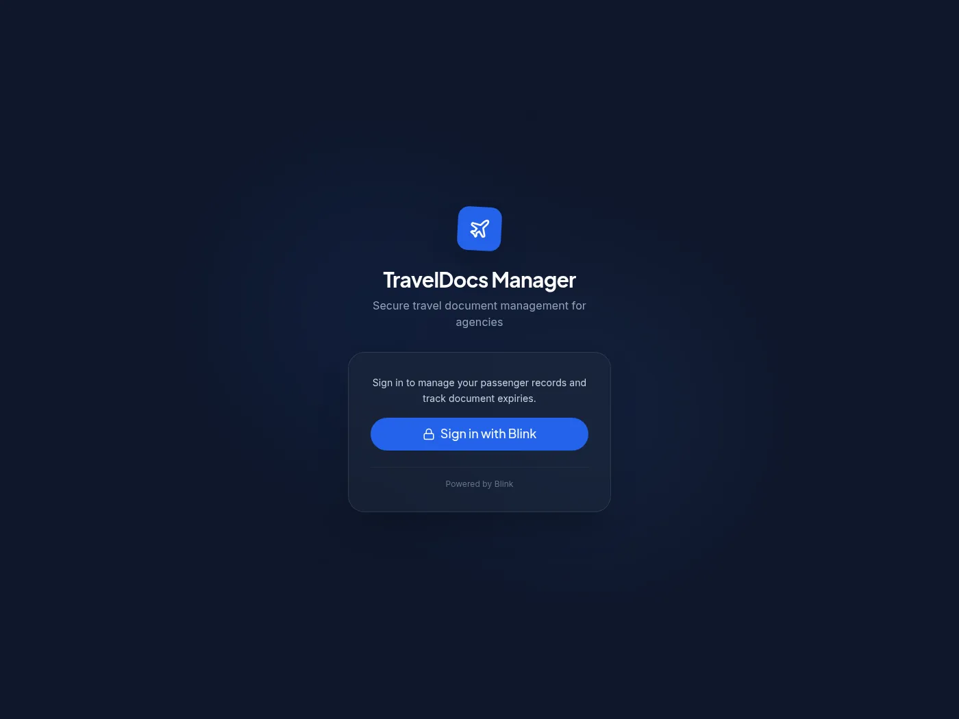TravelDoc Manager