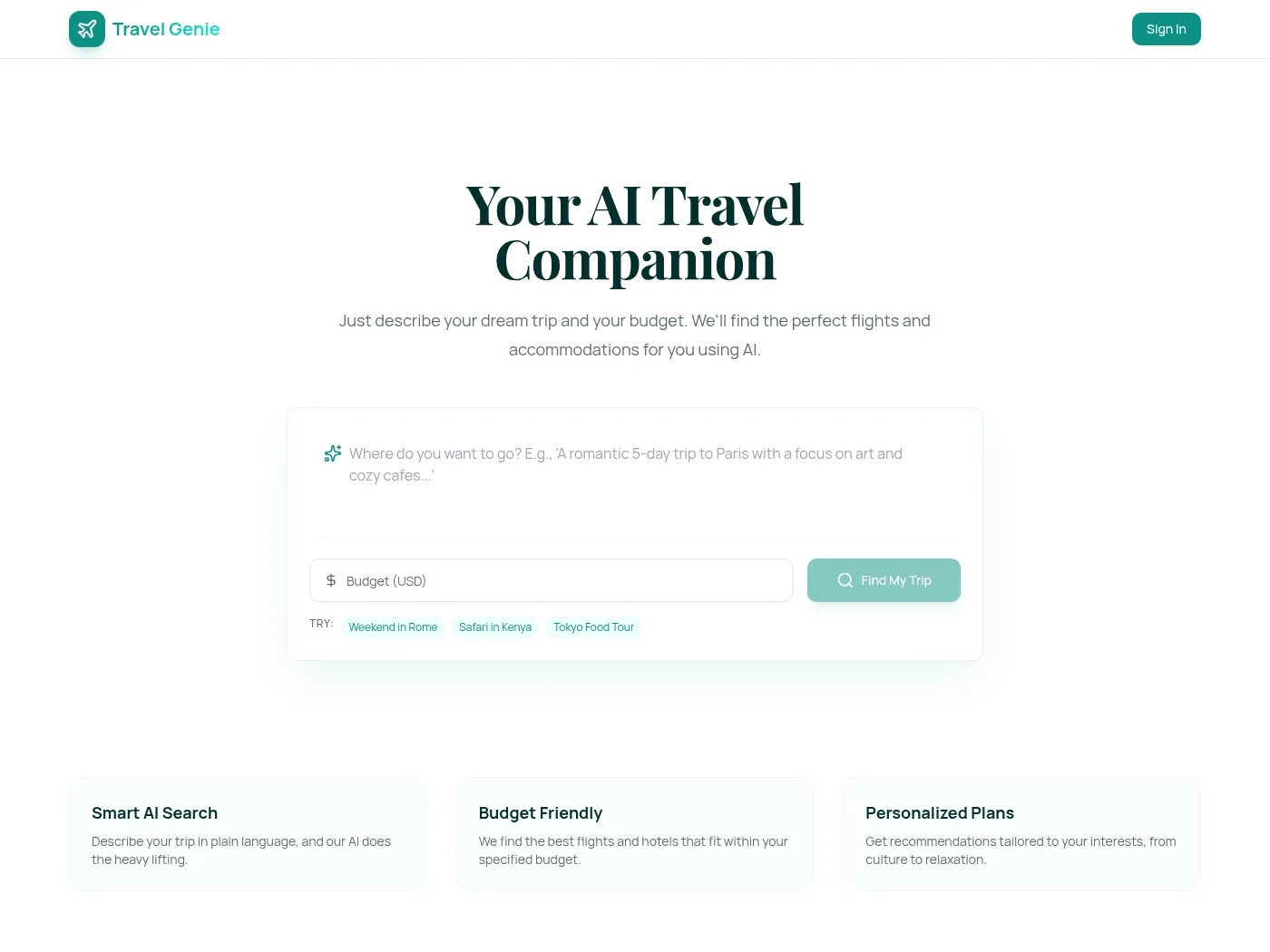 Travel Genie