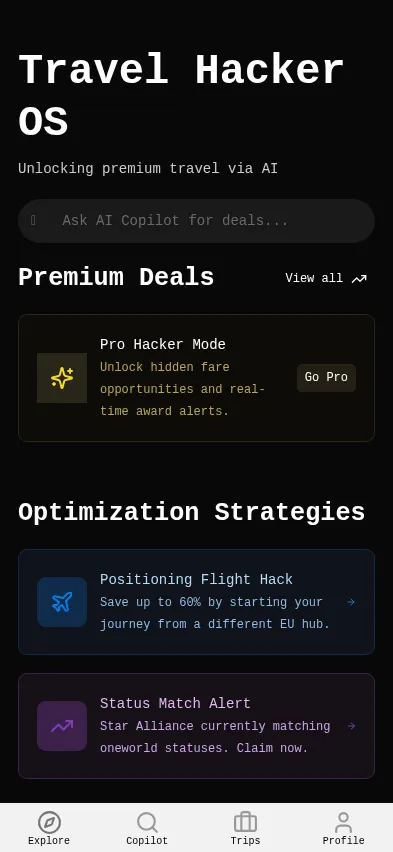 Travel Hacker OS