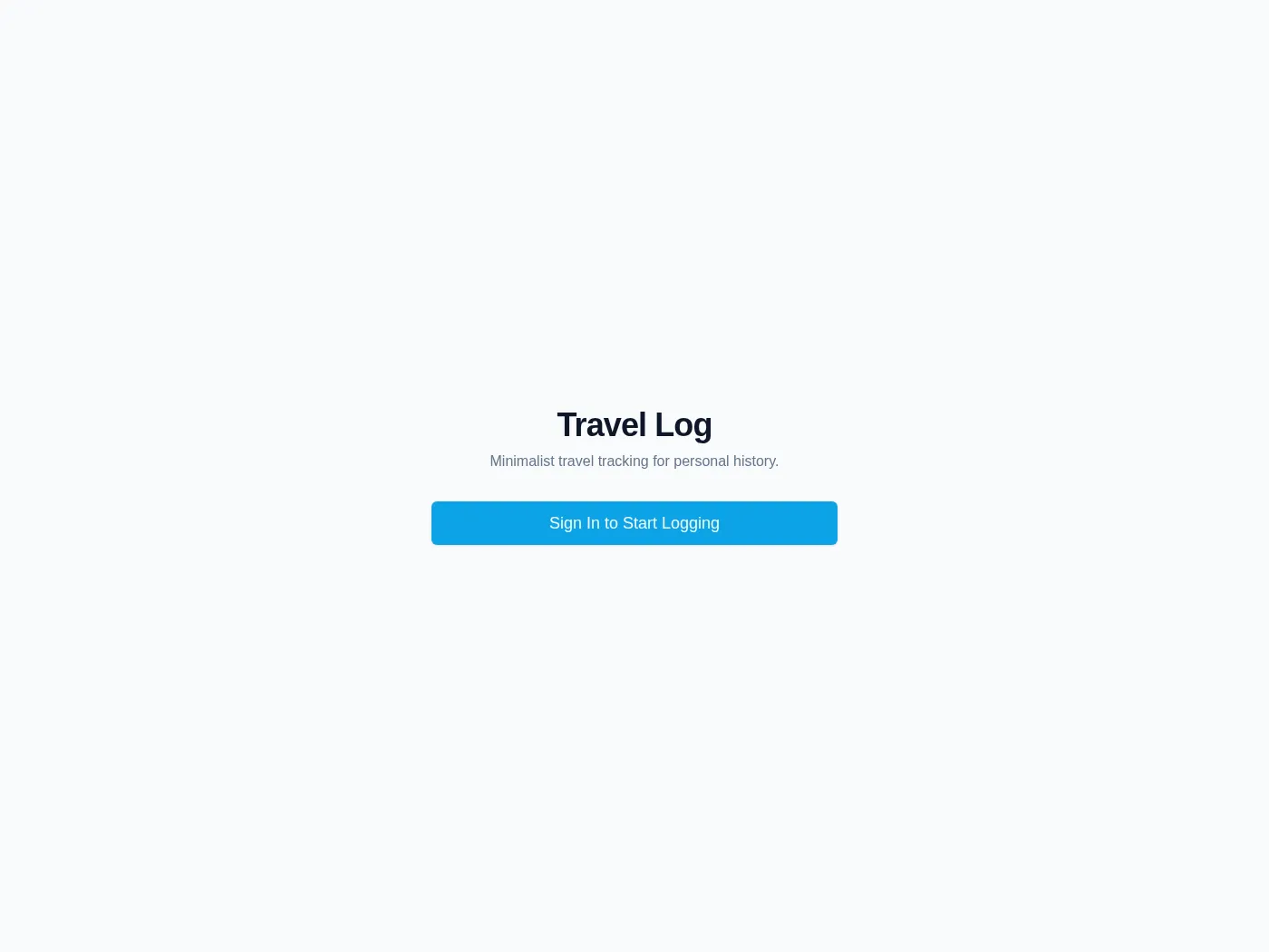 Travel Log Tracker