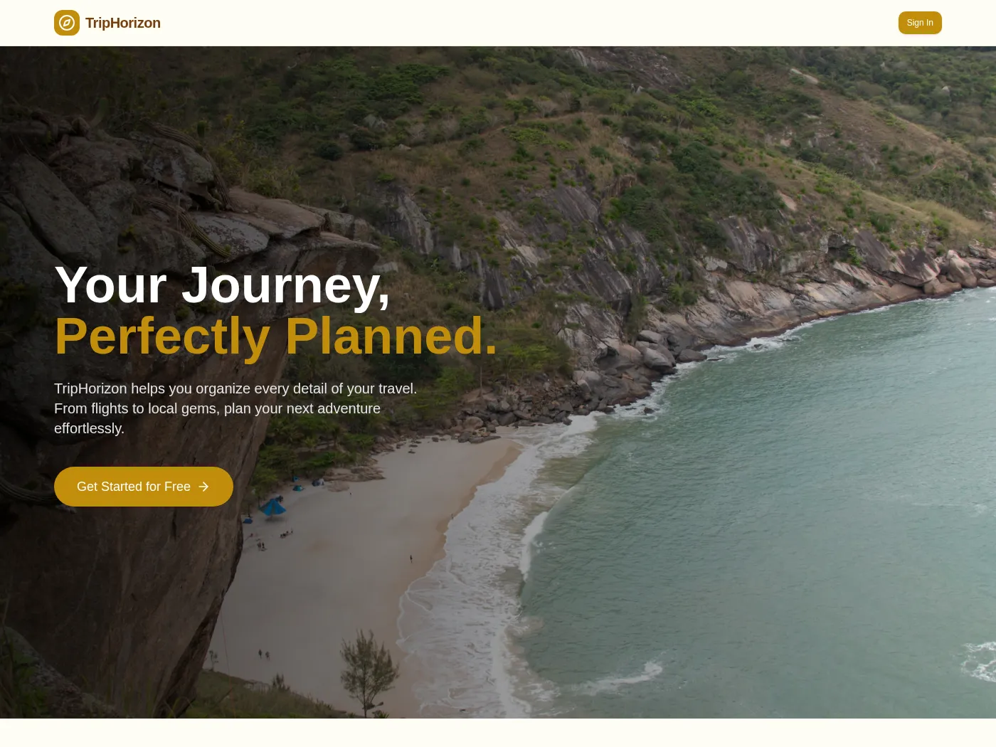 TripHorizon Travel Planner