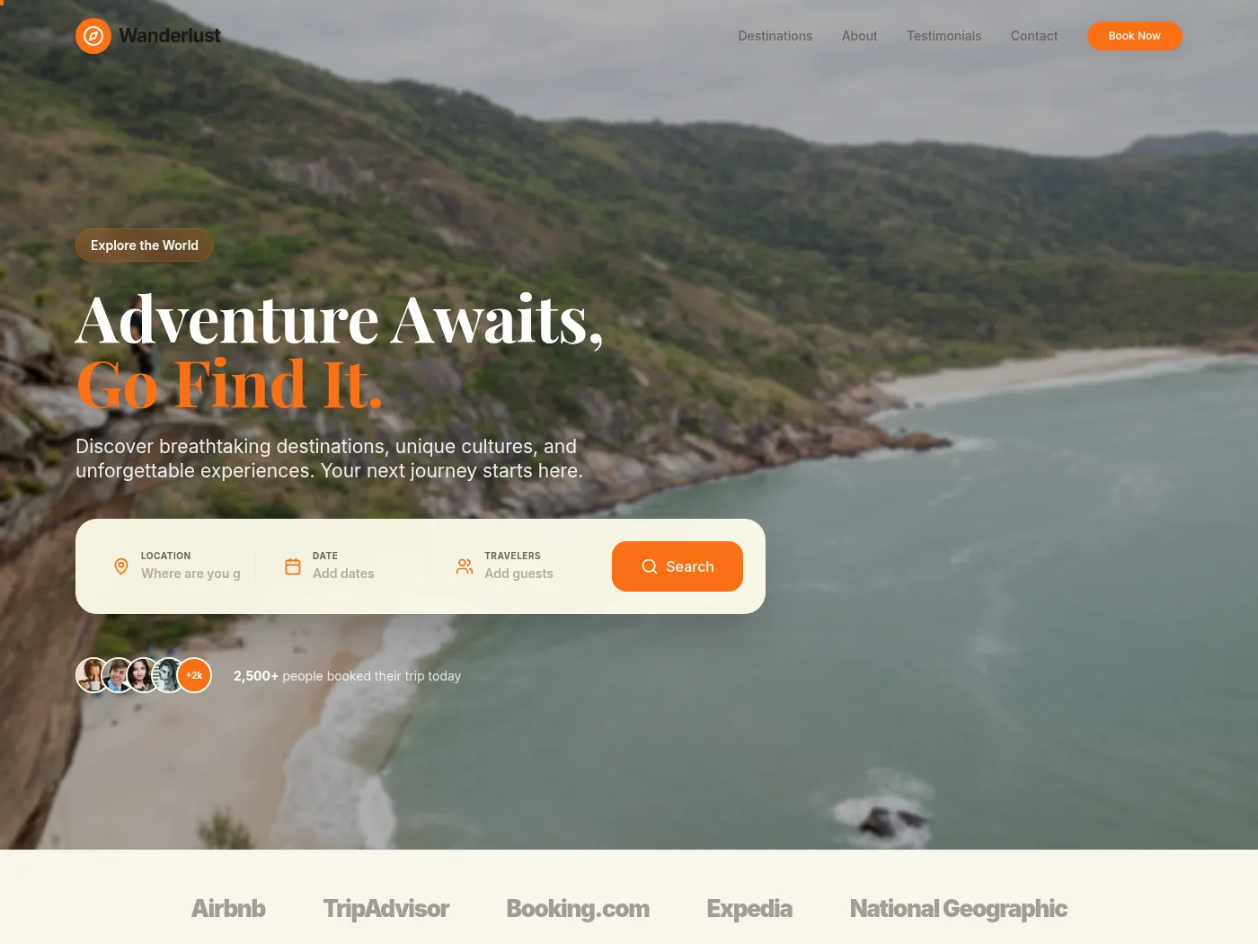 Wanderlust Portfolio Site