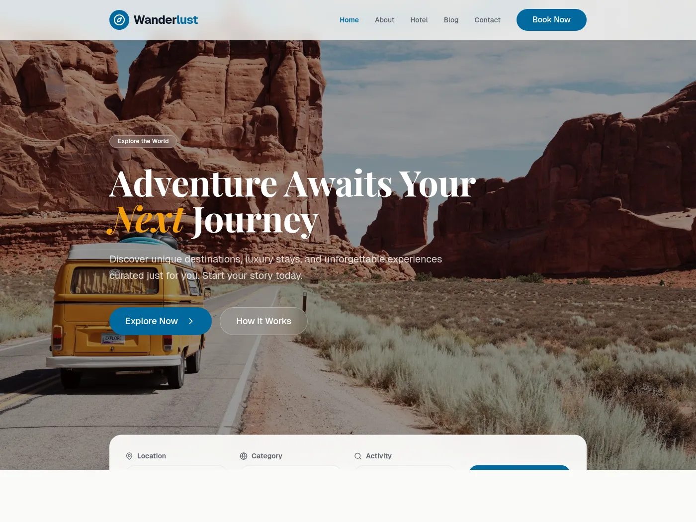 Modern Travel Portal