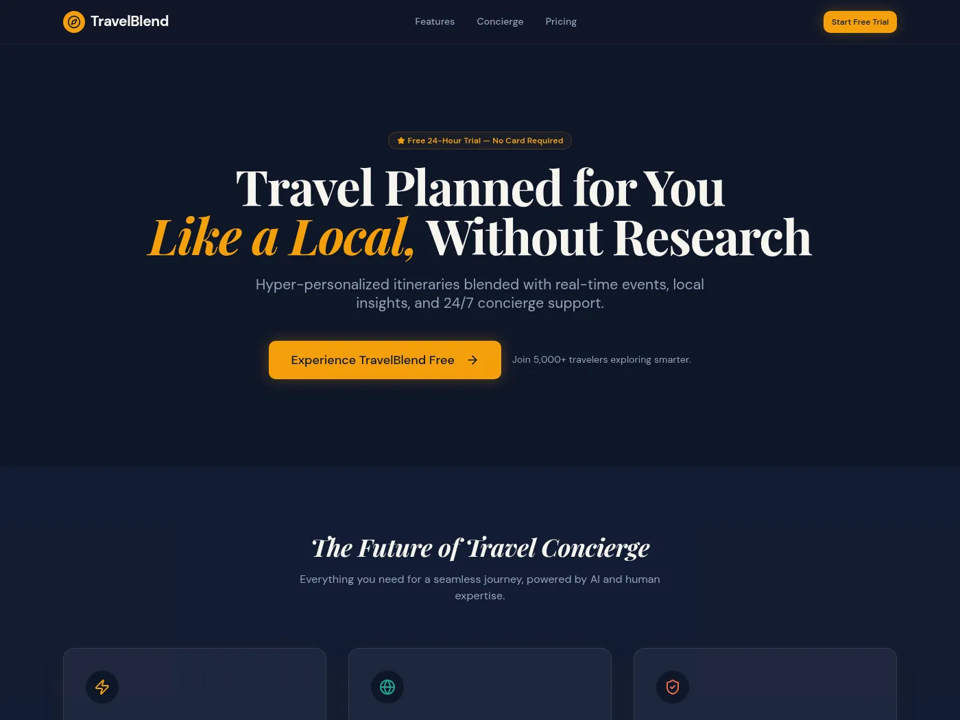 TravelBlend Concierge