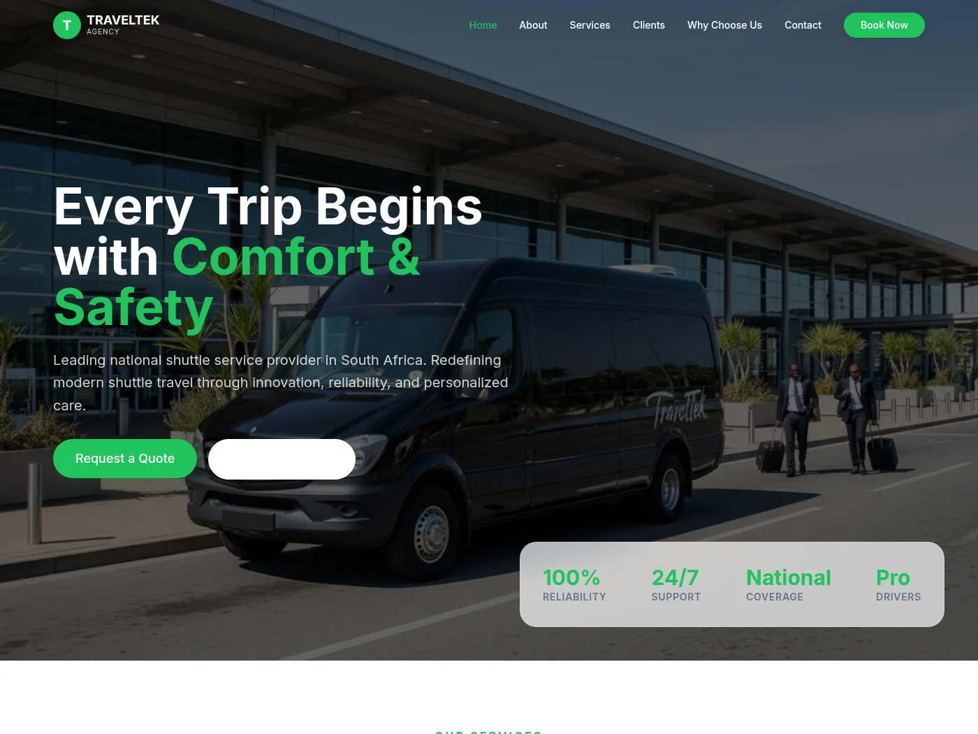 TravelTek Web Redesign