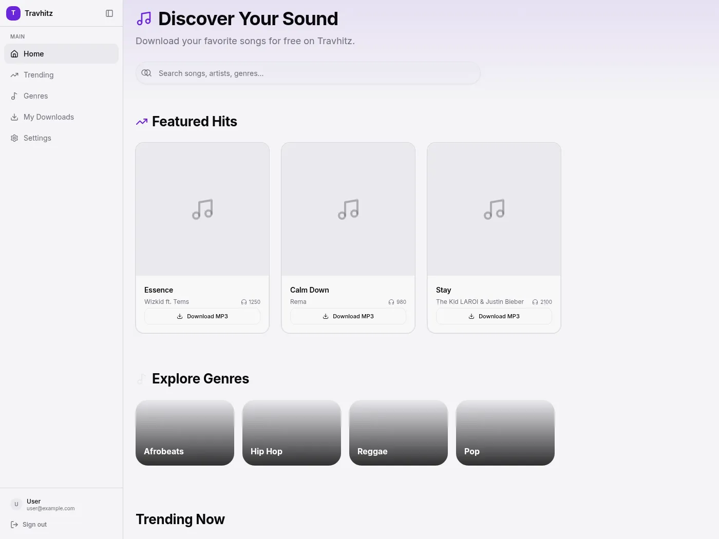 Travhitz Music Downloader
