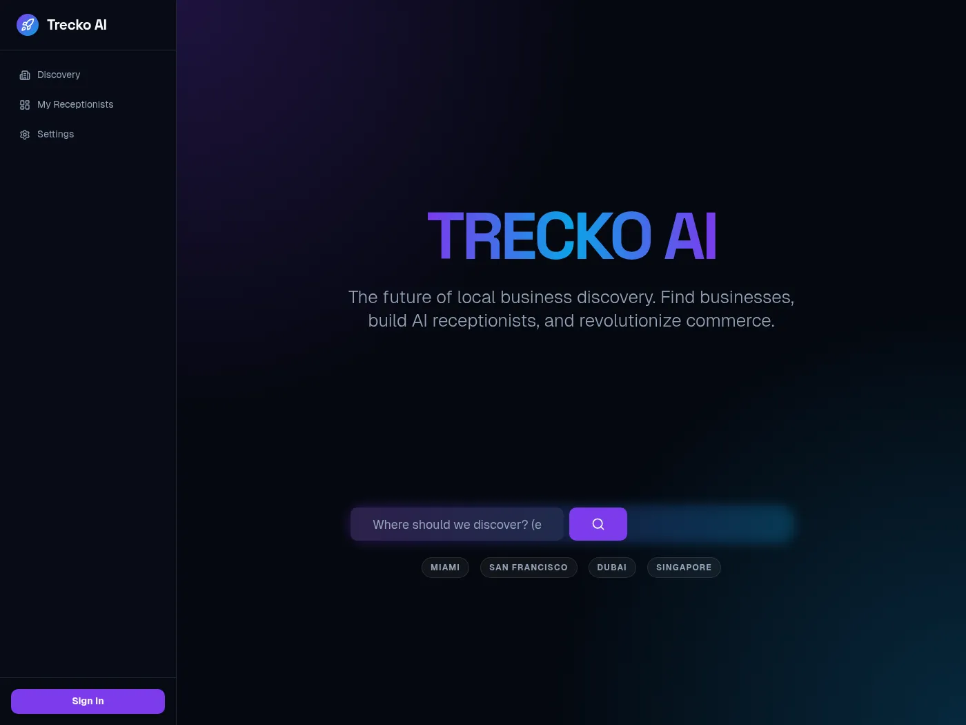 Trecko AI Web Portal