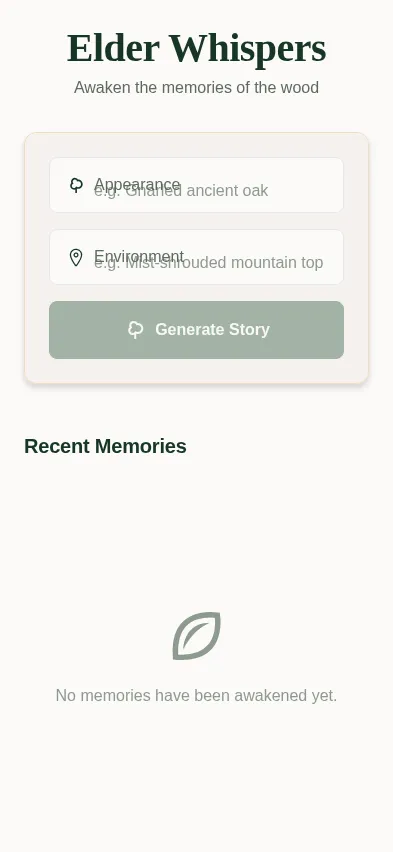 Tree Story Generator
