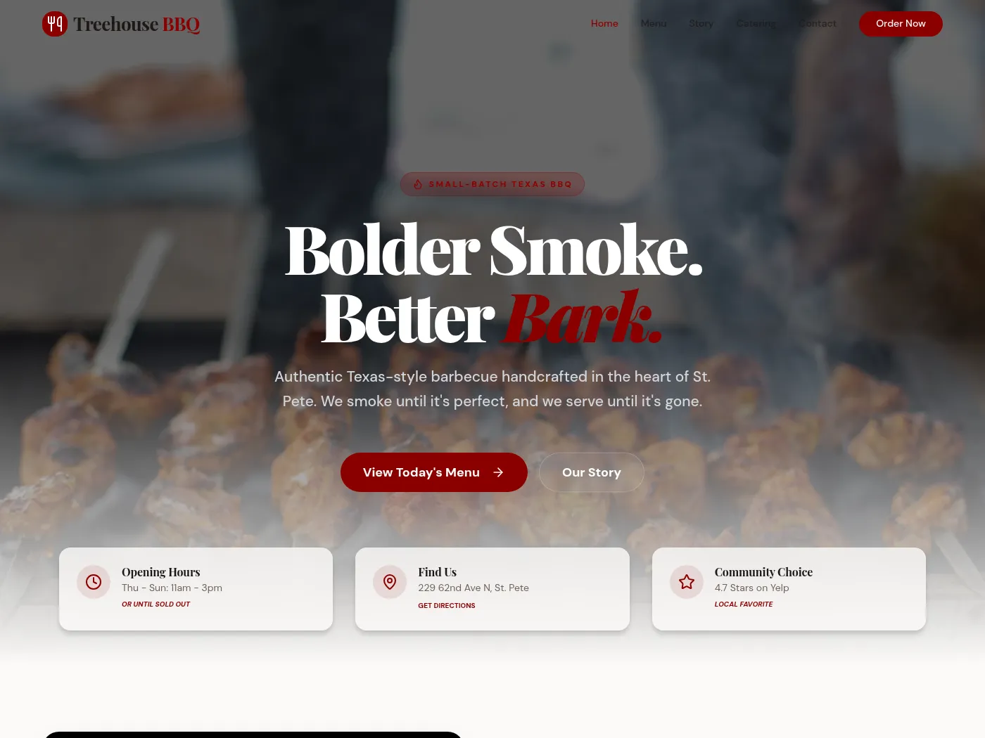 Treehouse BBQ Website