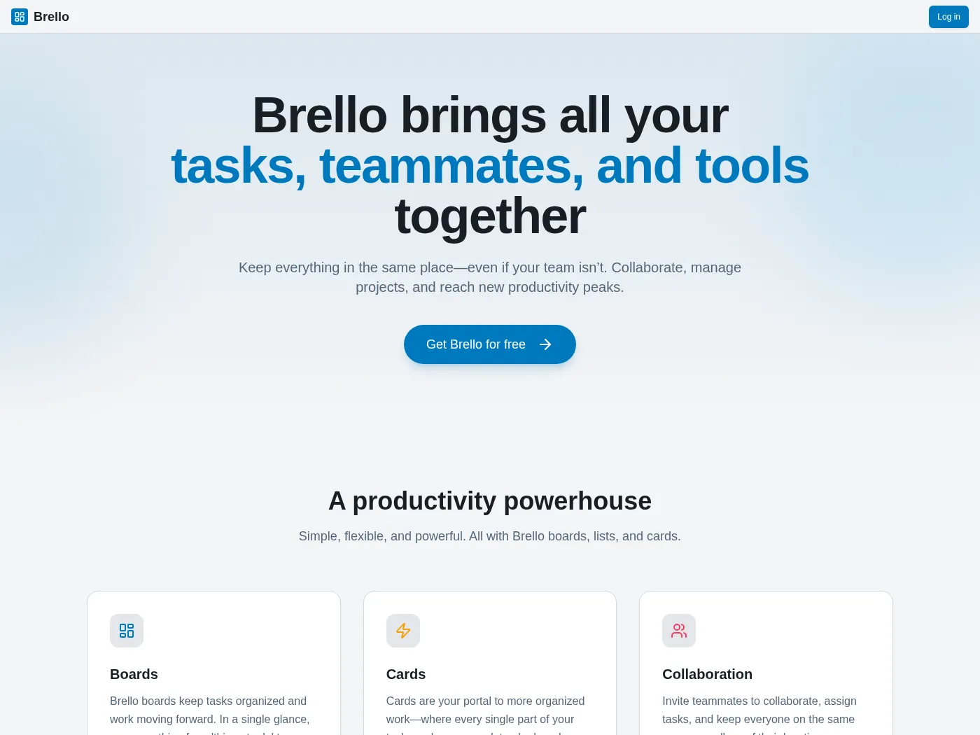 Trello Board Clone
