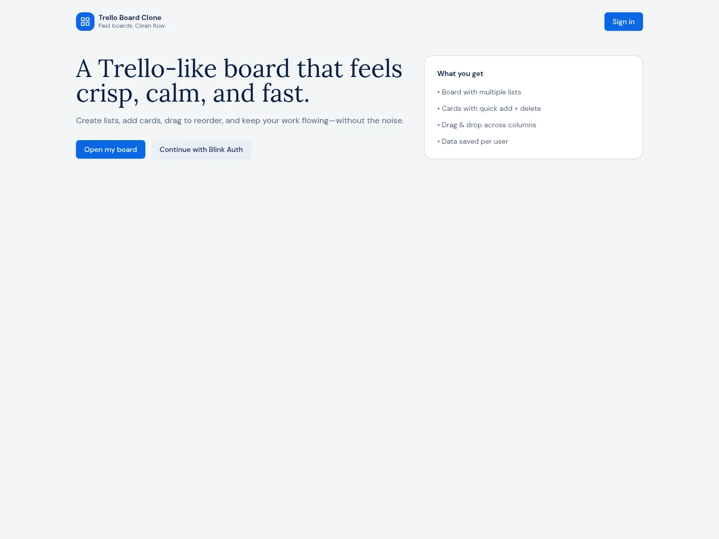 Trello Board Clone