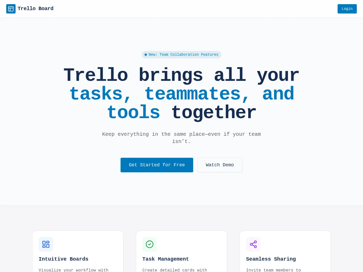 Trello Board Clone