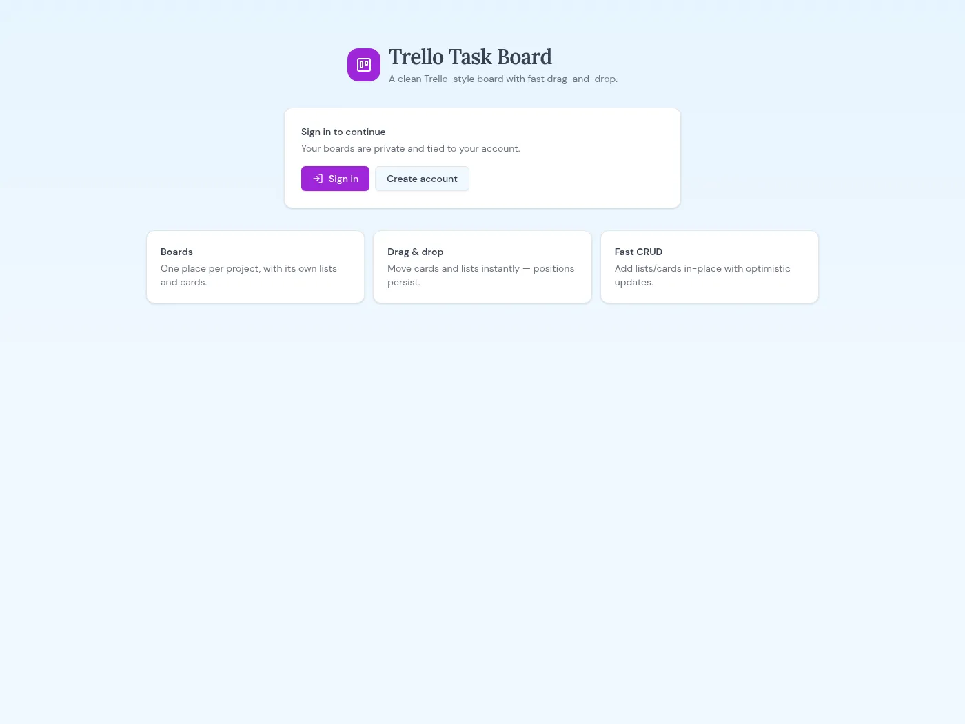 Trello Task Board