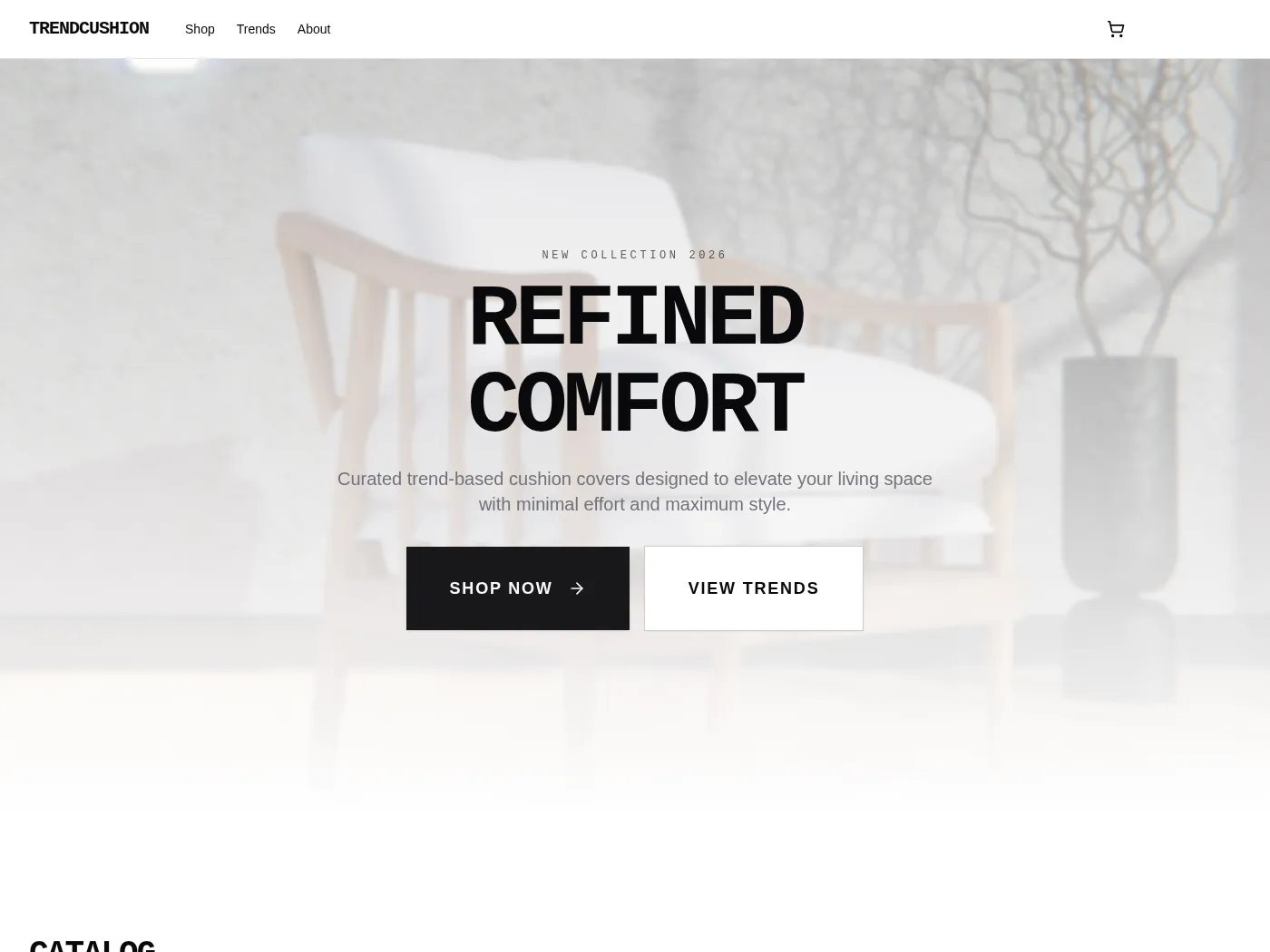 TrendCushion Storefront