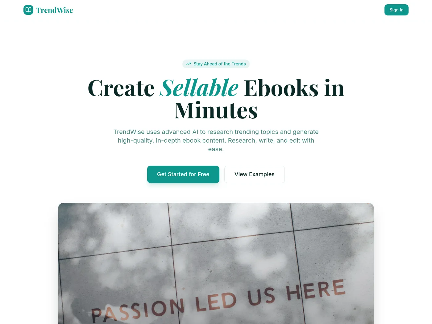 TrendWise Ebook Generator