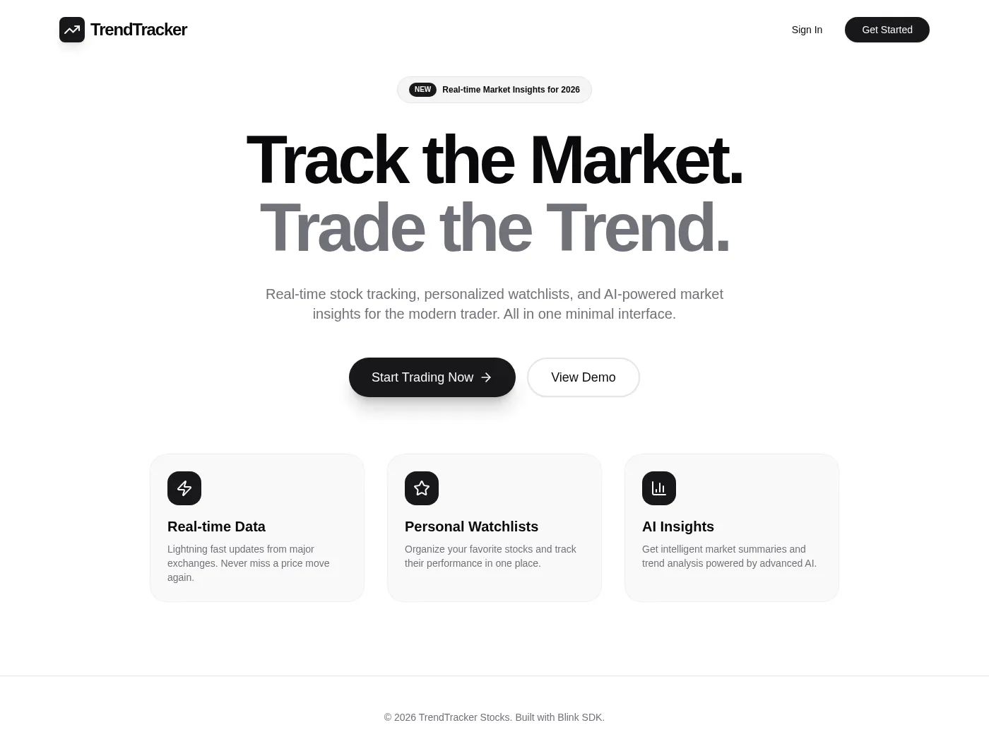 TrendTracker Stocks App