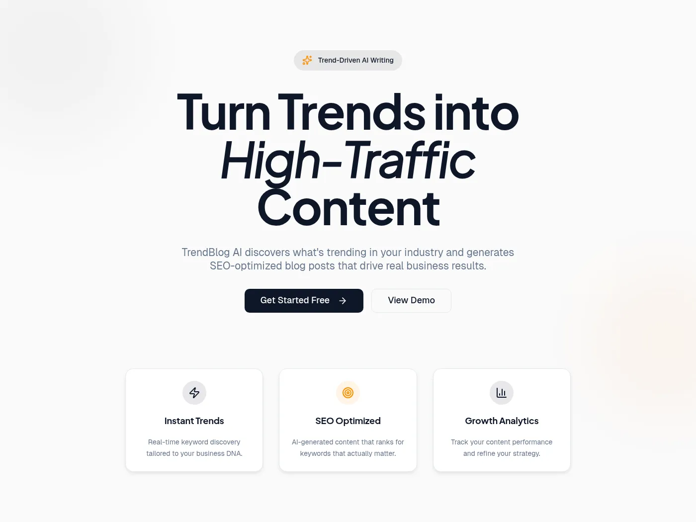 TrendBlog AI Writer