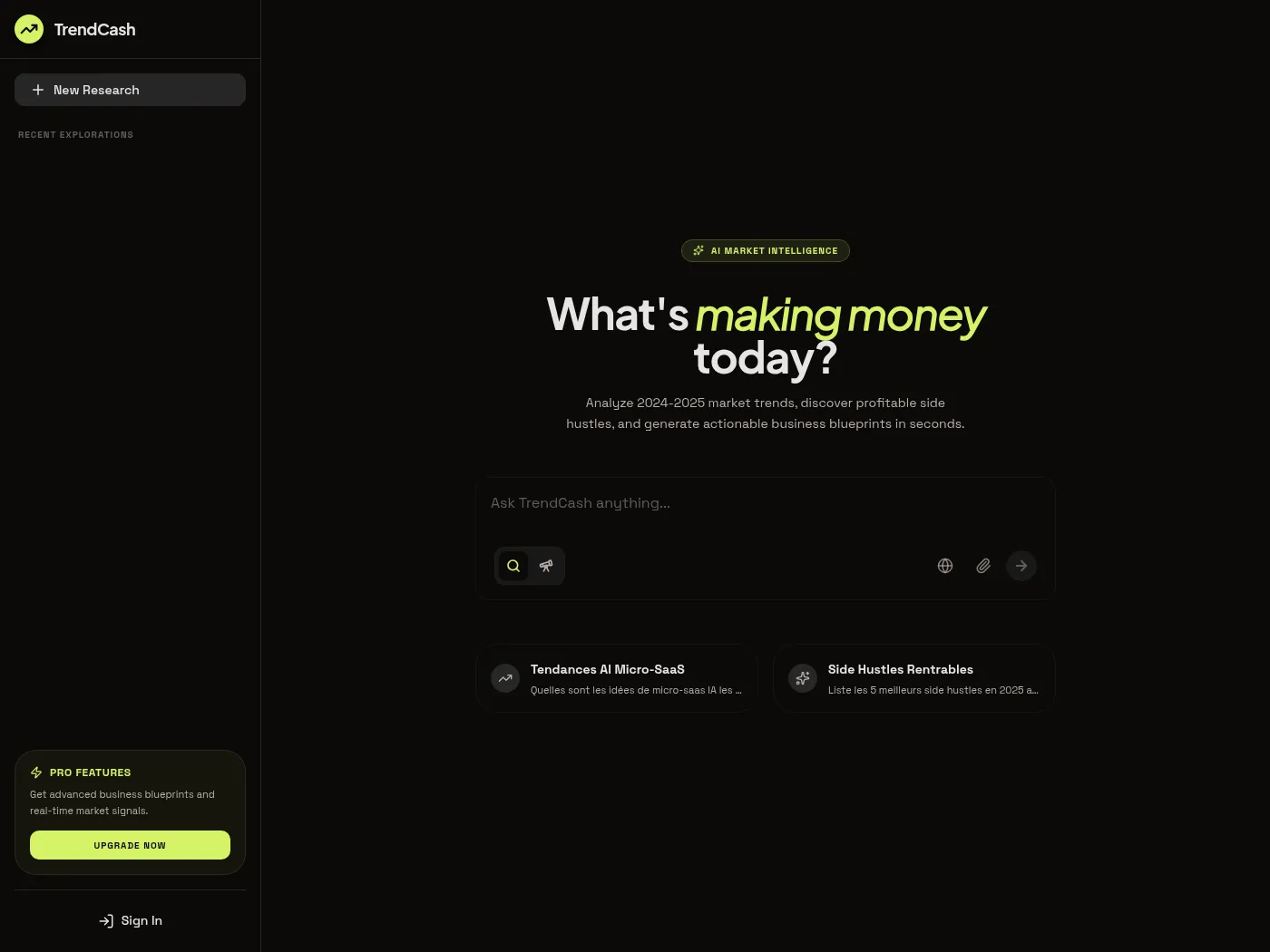 TrendCash Insight Hub