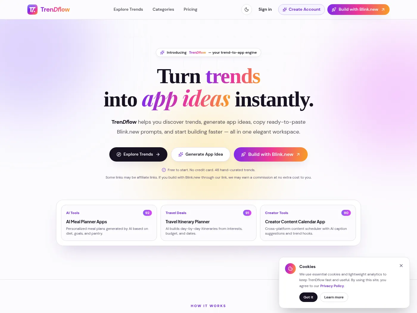 TrenDflow Trend Idea Engine