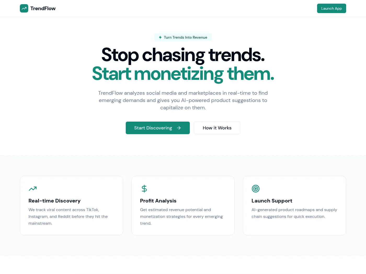 TrendFlow Revenue App