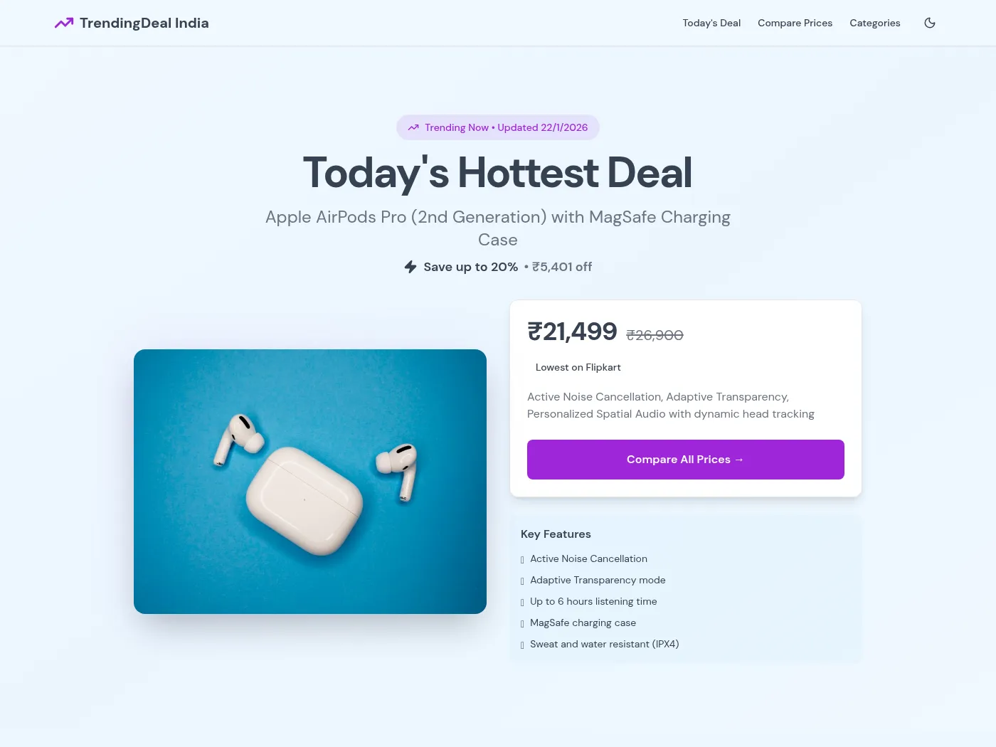 TrendingDeal India Tracker