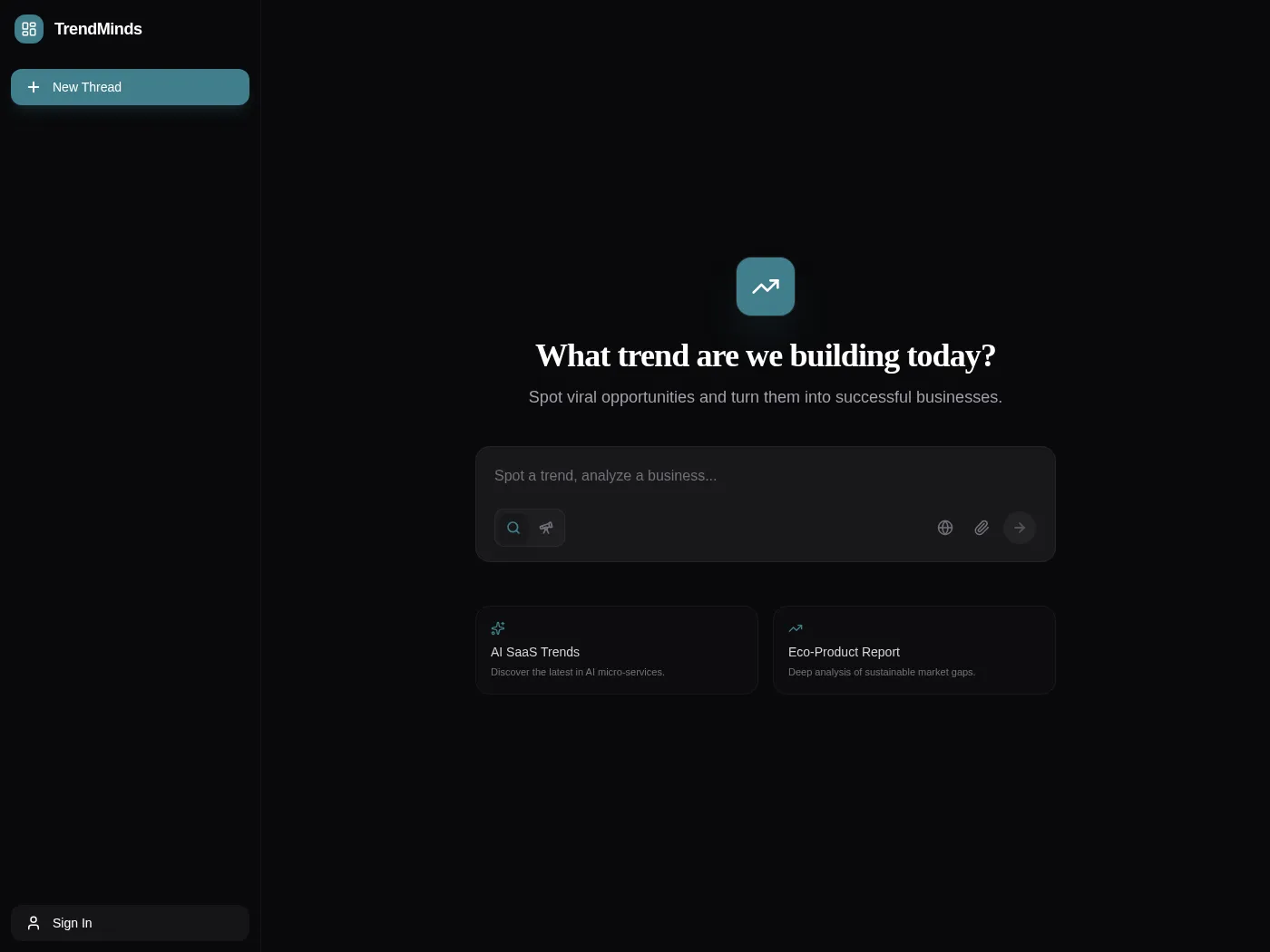 TrendMinds Dashboard