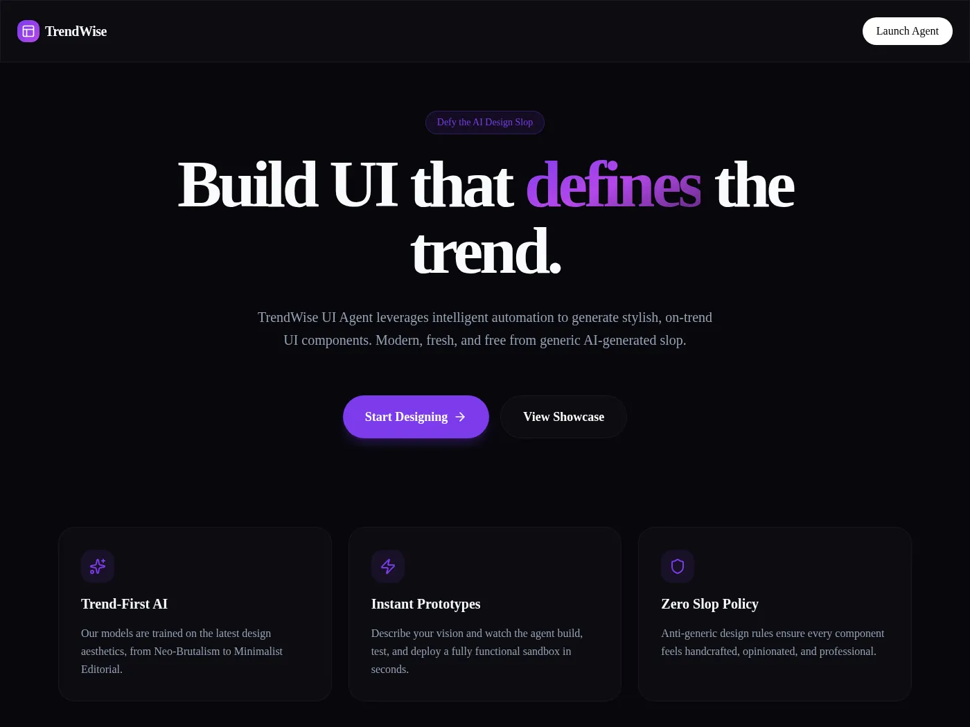 TrendWise UI Agent