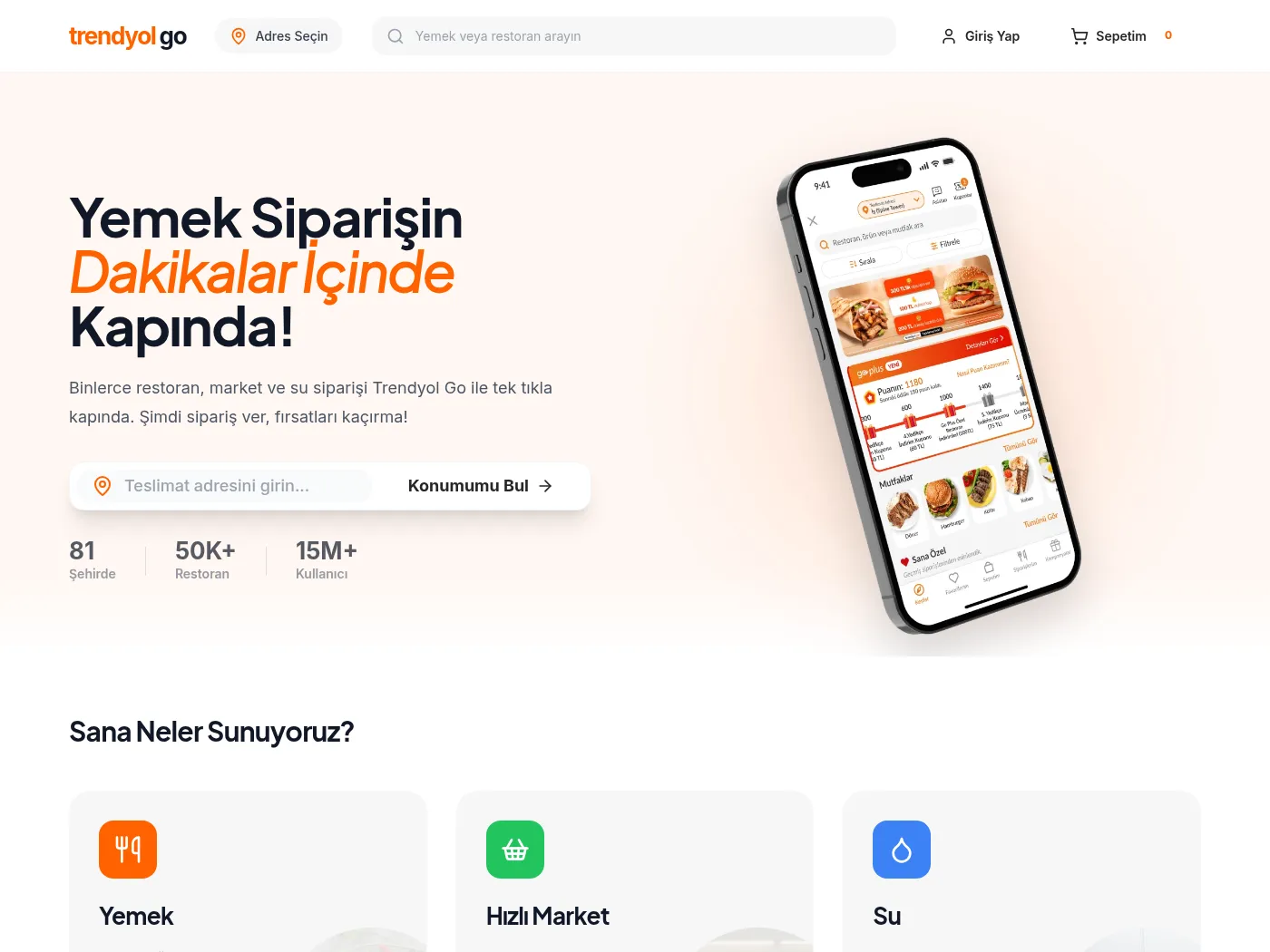 Trendyol Go Clone