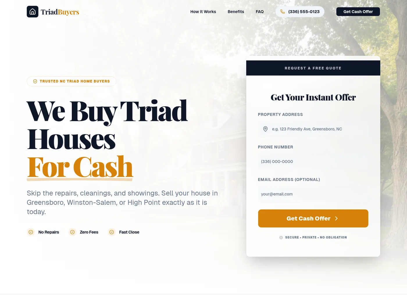 Triad Home Buyer Page