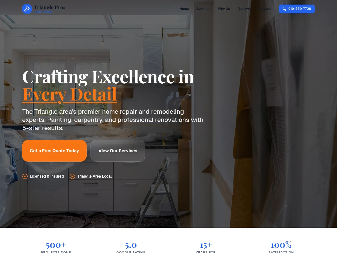 TrianglePro Service Website