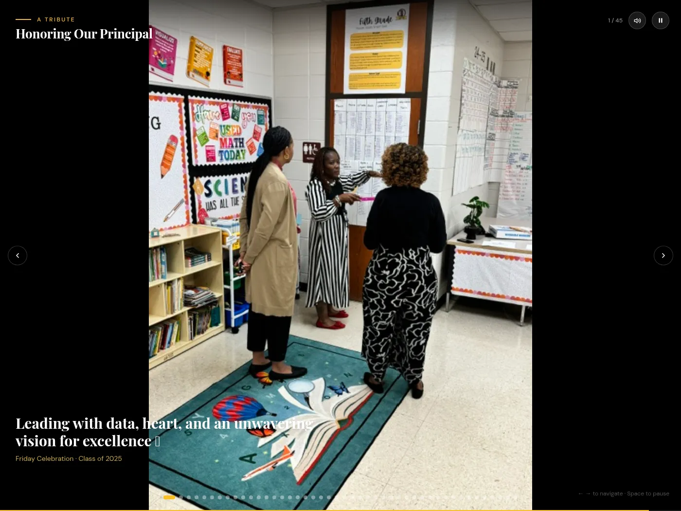 Principal Tribute Slideshow