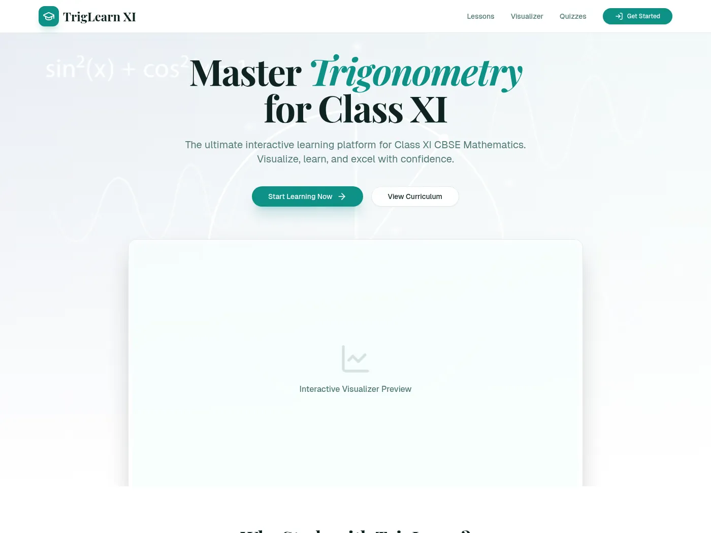 TrigLearn XI CBSE App