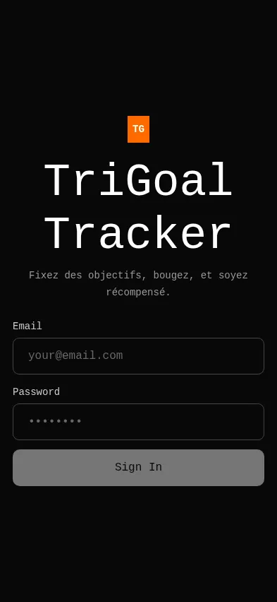 TriGoal Tracker