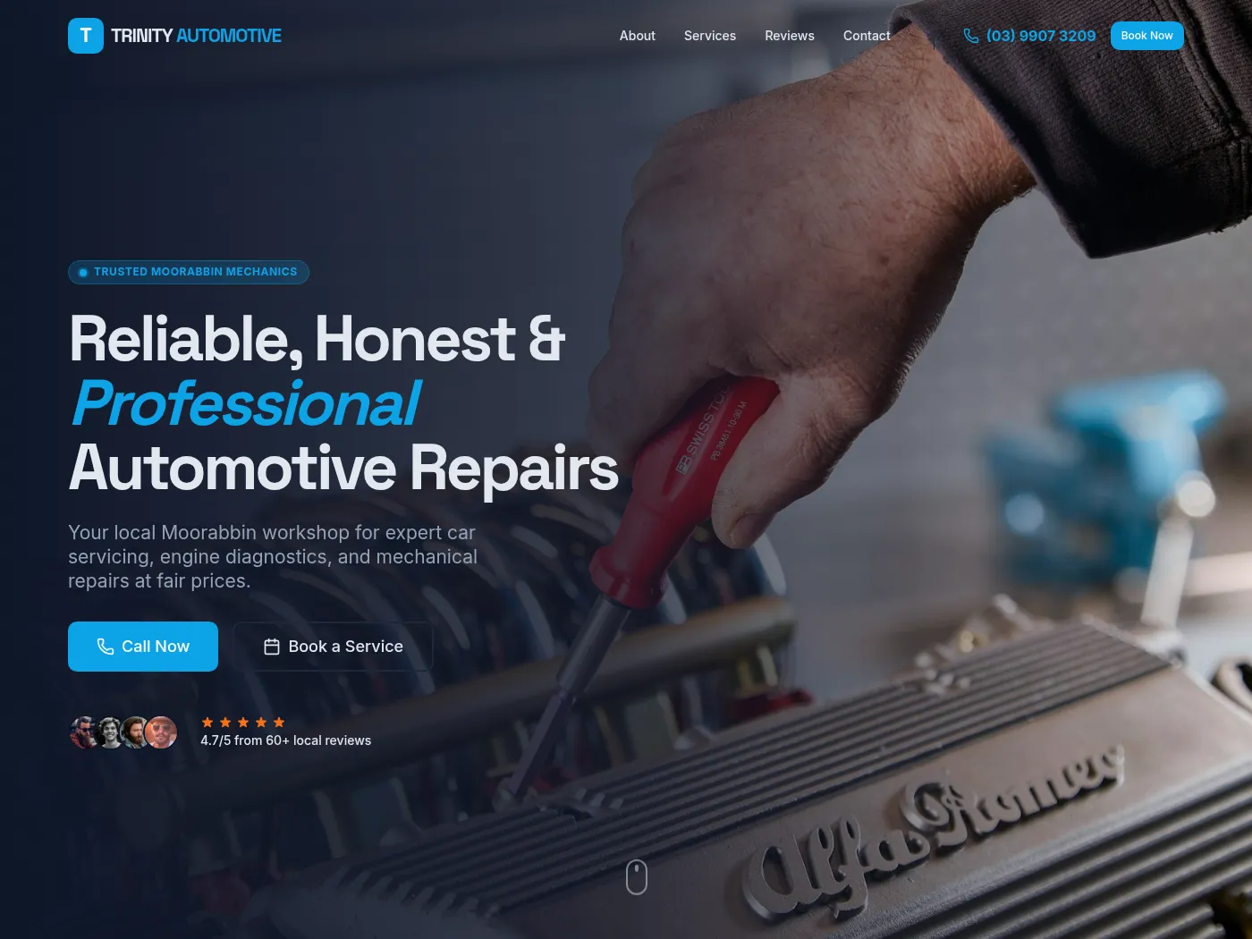 Trinity Automotive Webpage