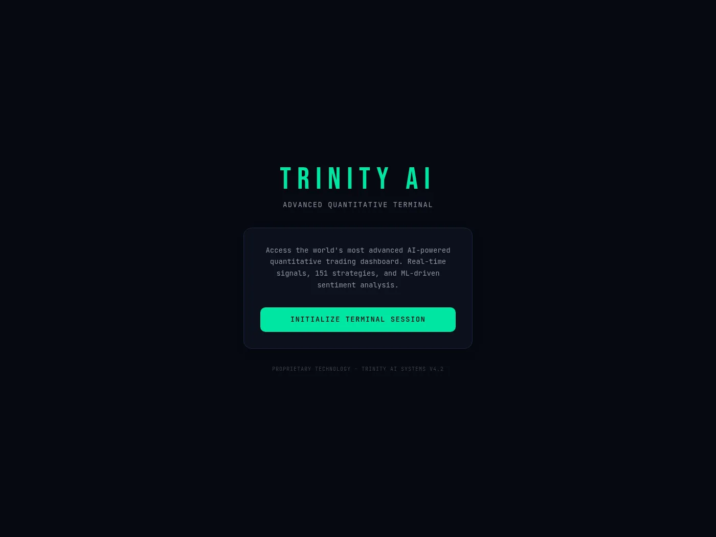 TrinityAI Quant Dashboard