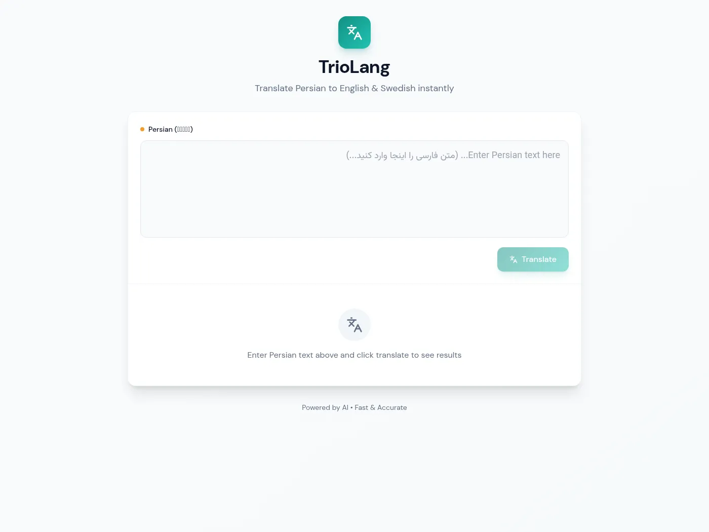 TrioLang Translator