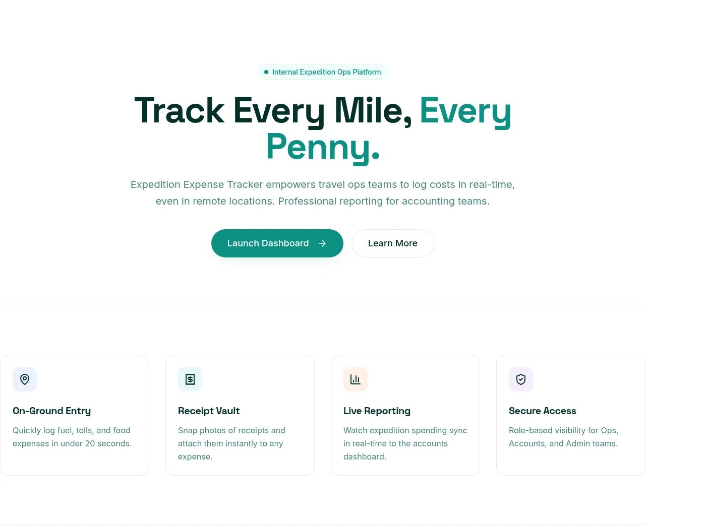 Expedition Expense Tracker