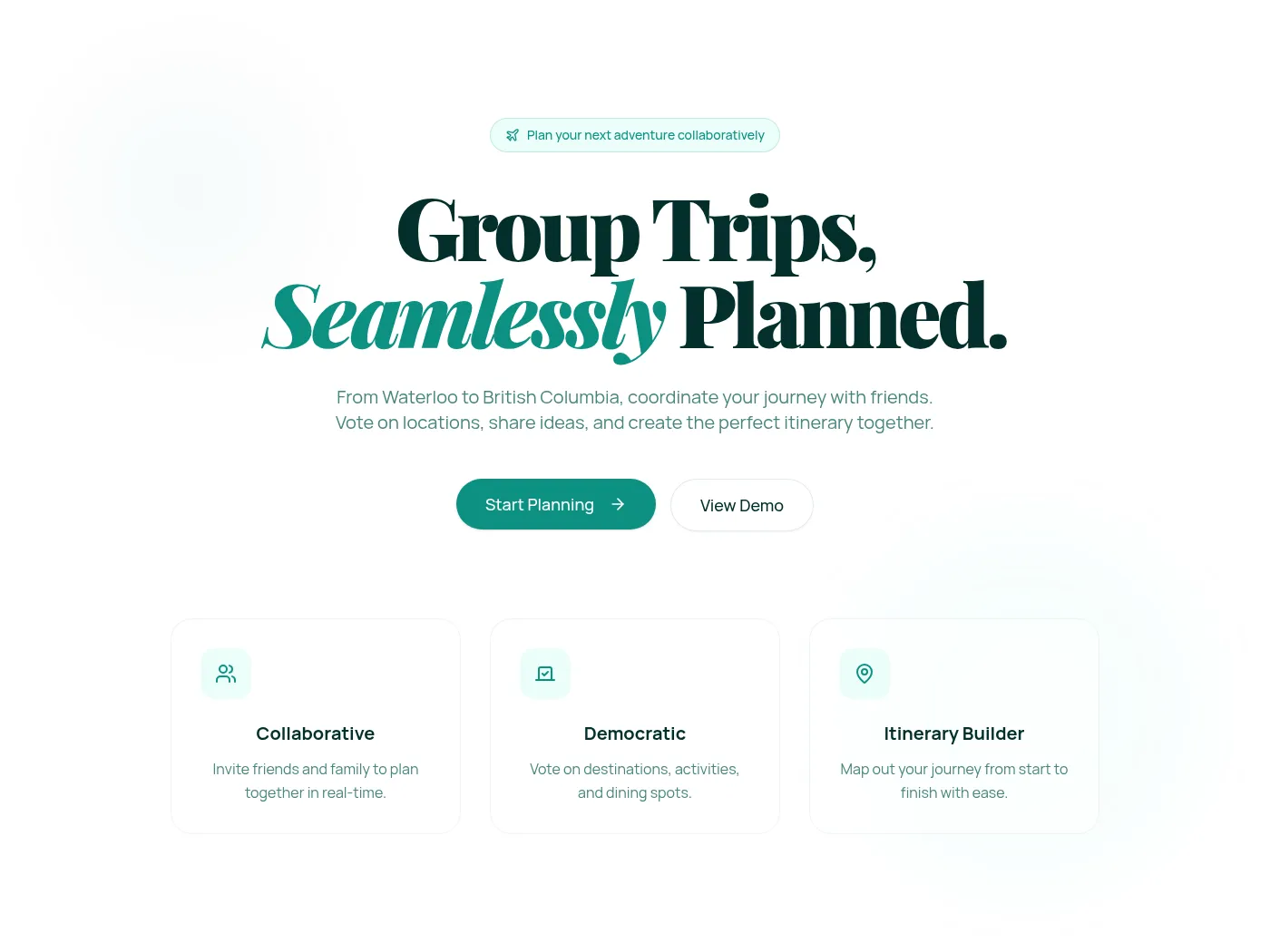 Group Trip Planner