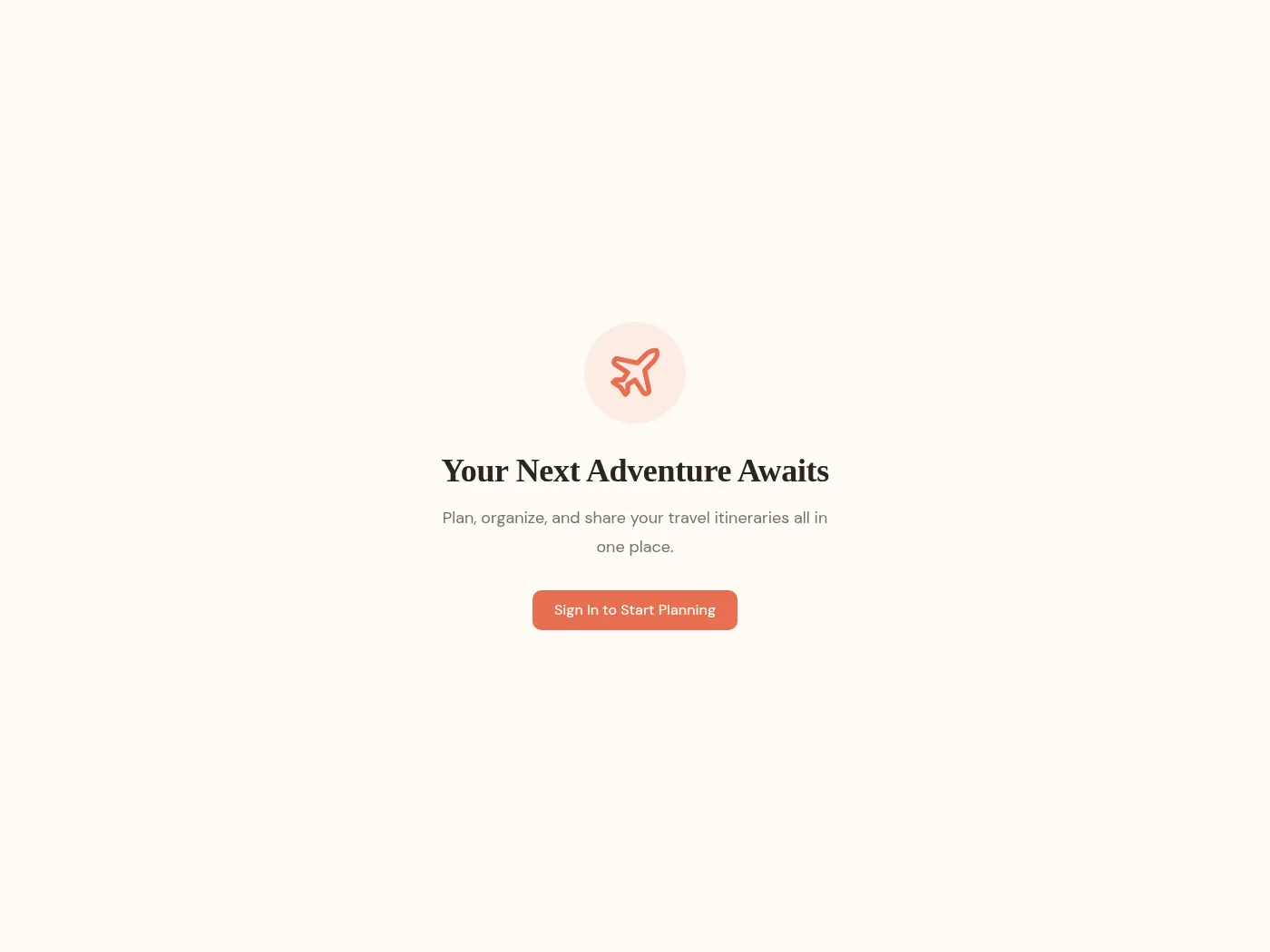Travel Planner Form