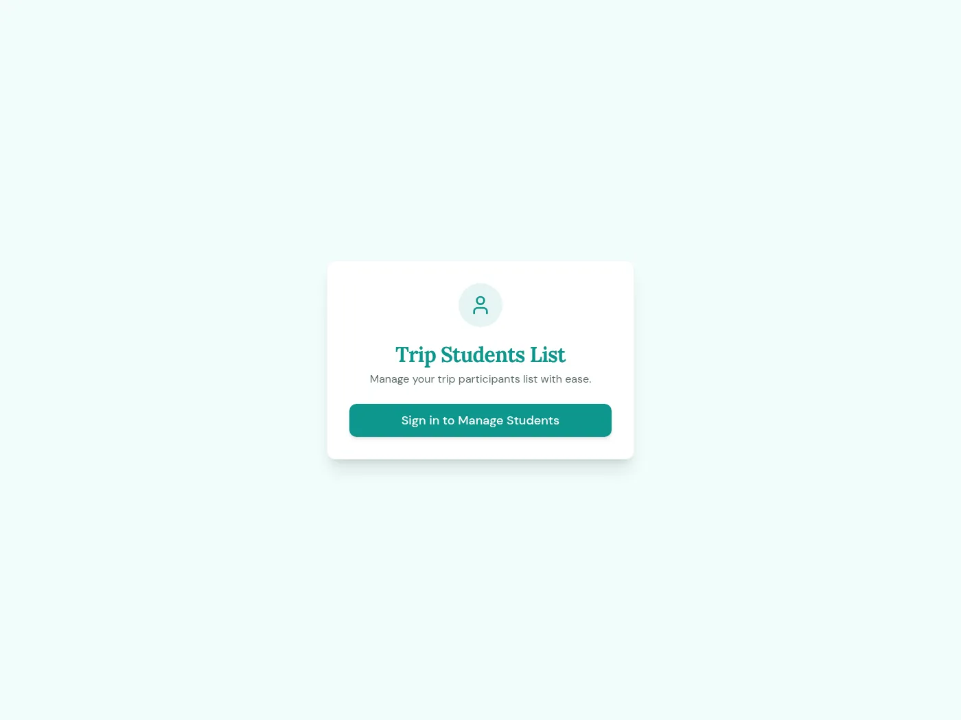 Trip Students List