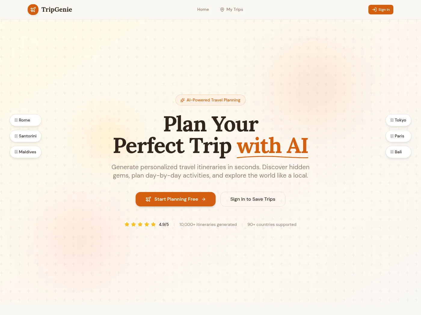 TripGenie SaaS