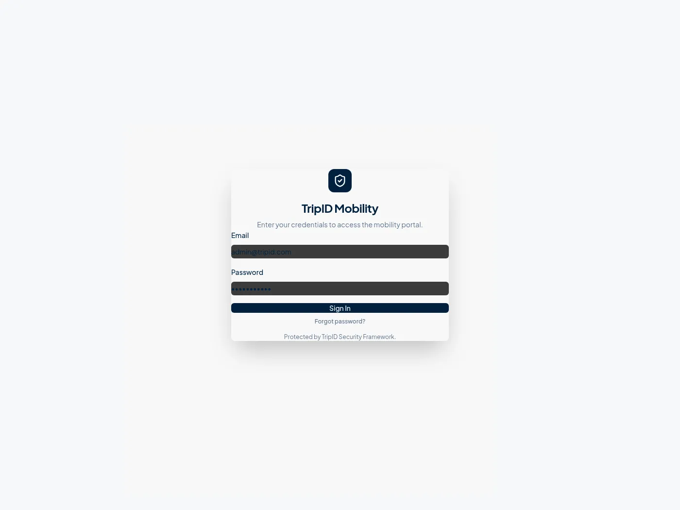 TripID Mobility Dashboard