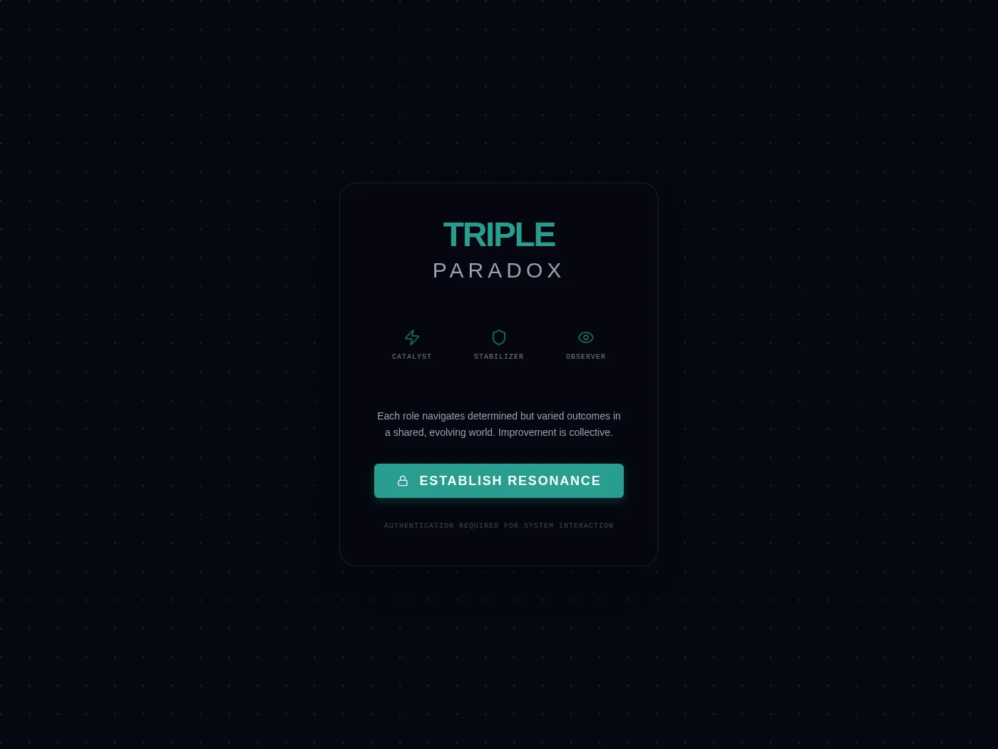 Triple Player Paradox Game