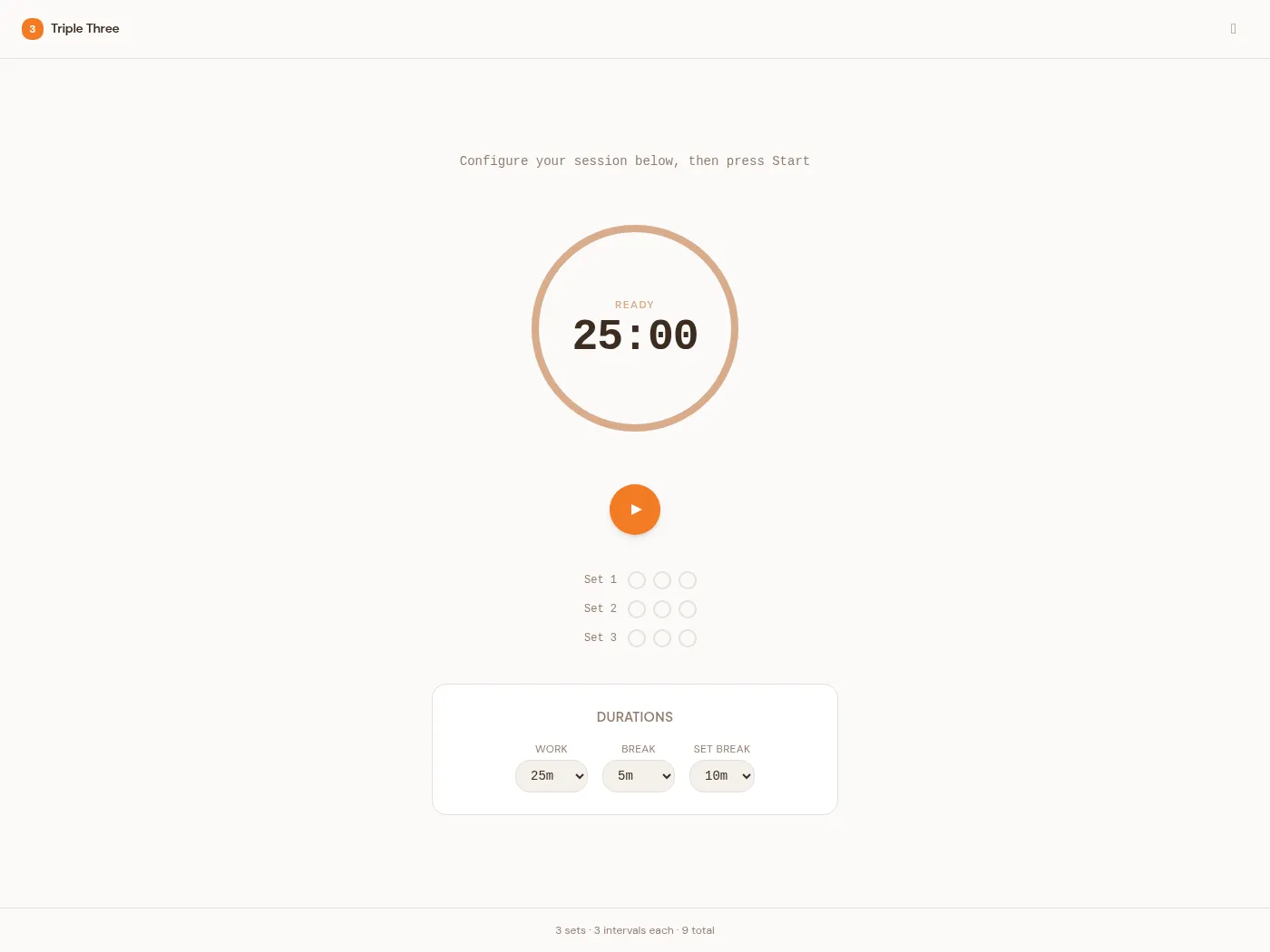 Triple Three Timer